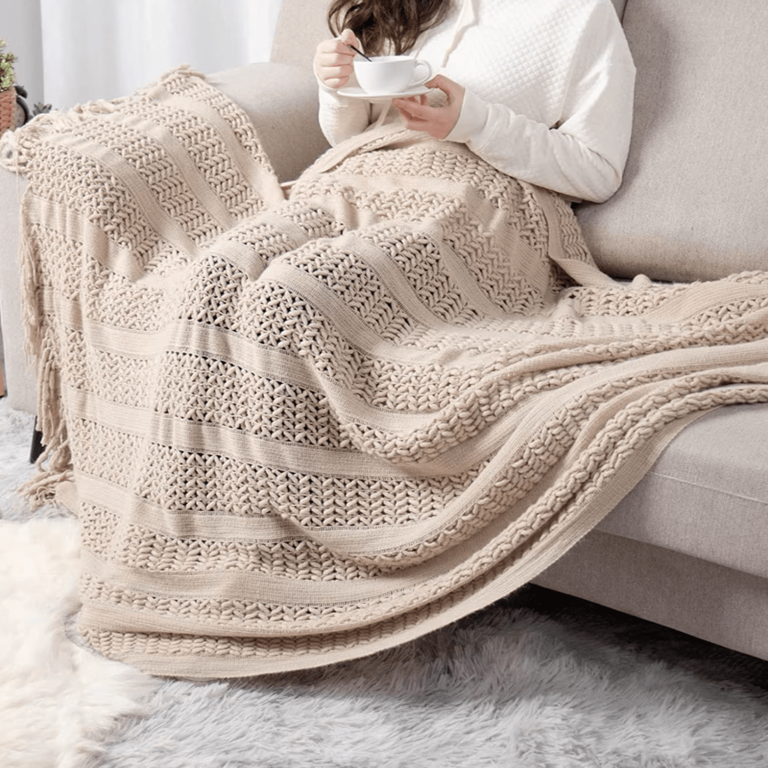 Sending Healing Vibes Gift Box for Women | Gift Basket with Blanket, S ...