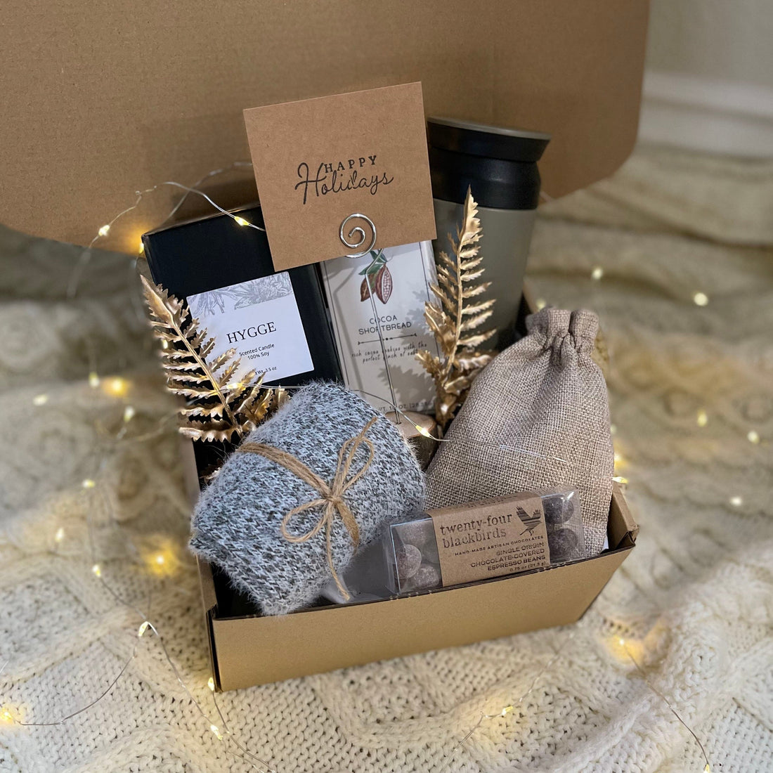 Scandi Hygge Holiday Gift Set - Cozy Christmas Gift Box for Men & Women ...
